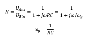 Messtechnik-Filter-Tiefpass-Formel-Übertragungsfunktion – Lerninhalte ...